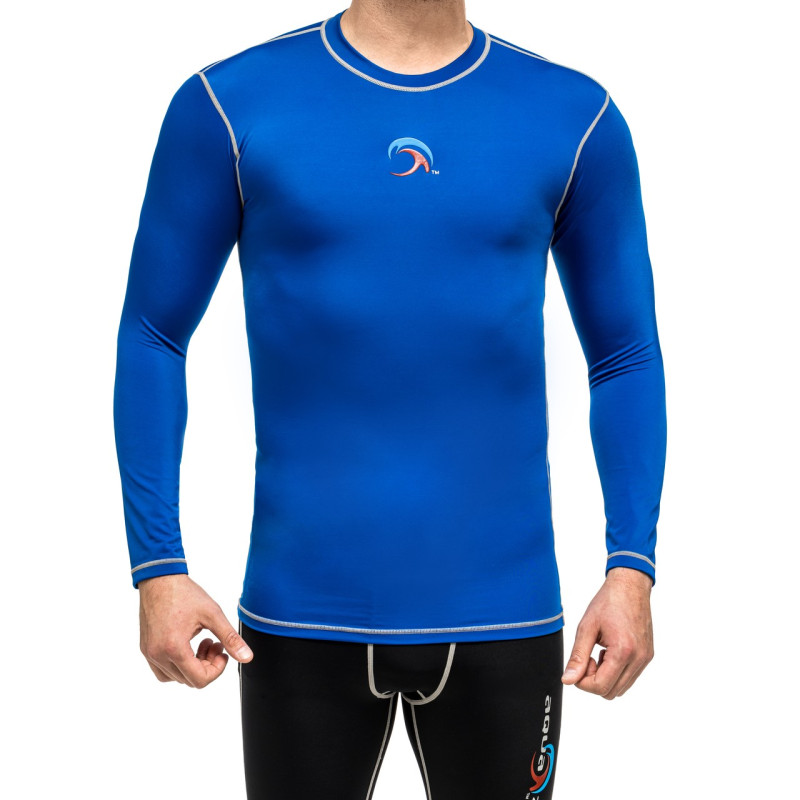 AQUAZONE MEN'S COMPRESSION T-SHIRT LONG SLEEVE
